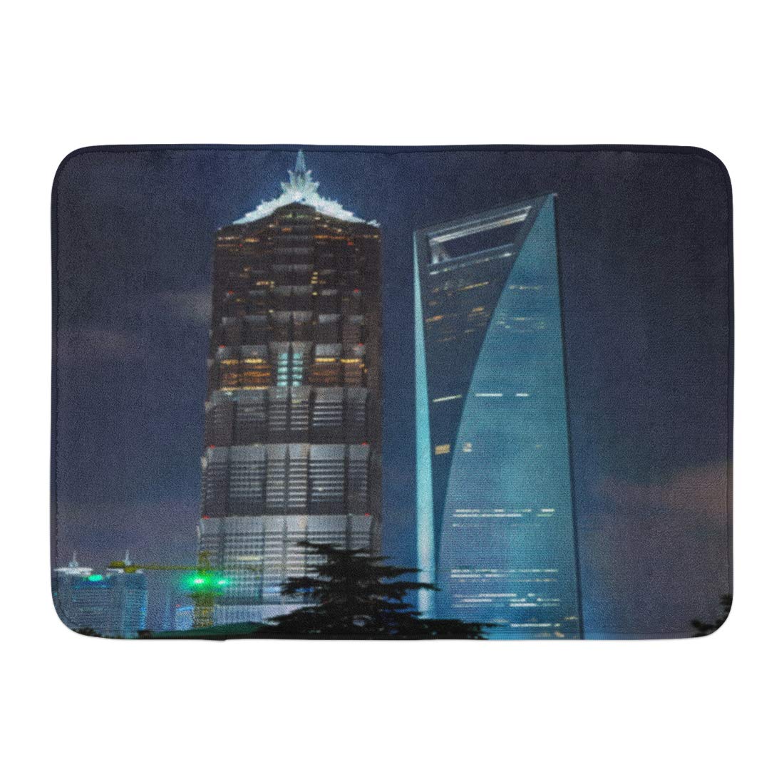 GODPOK Blue City Shanghai Pudong Night View of The Jin Mao Tower and ...