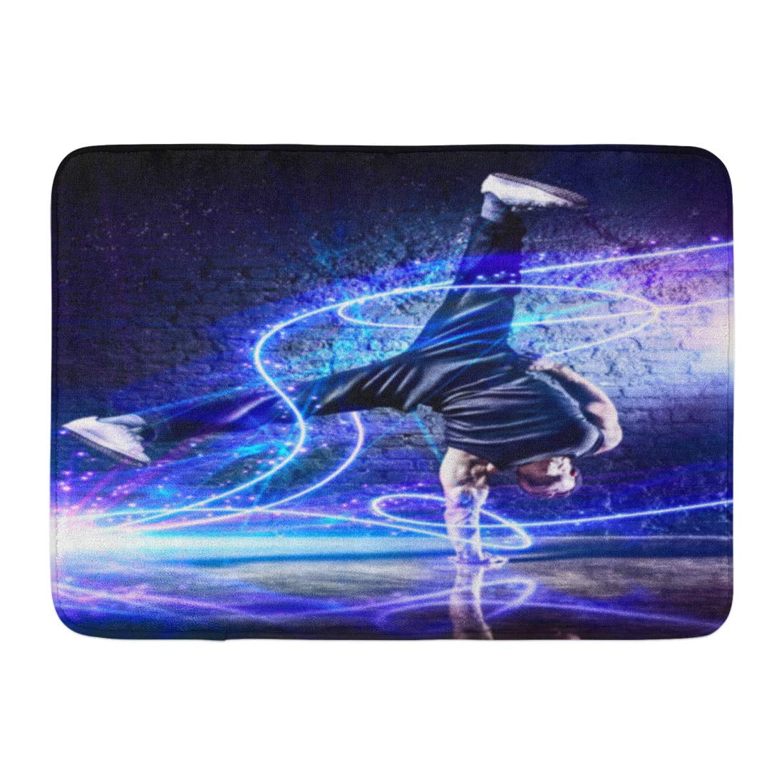 GODPOK Breakdance Blue Dancer Young Strong Man Break Dance with Light ...