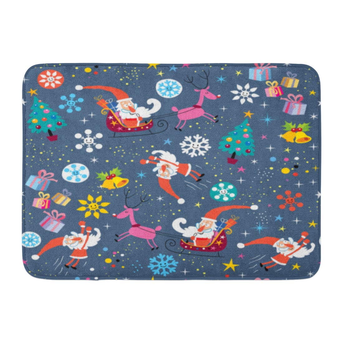 GODPOK Celebrate Green Winter Santa Claus Christmas Pattern Cartoon ...