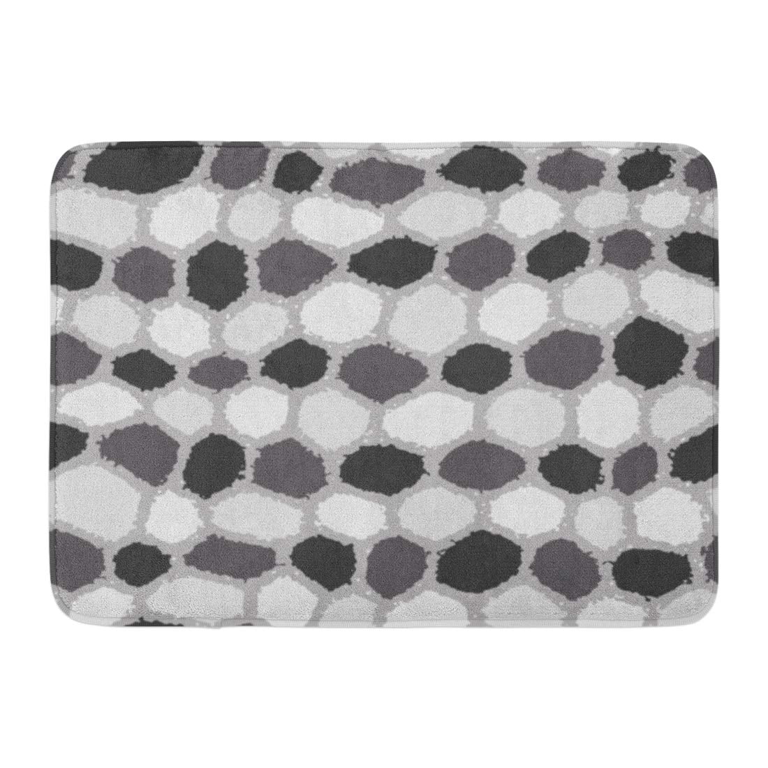 GODPOK Creative Black Blot Abstract Monochrome Spotty Gray Cell Damaged ...