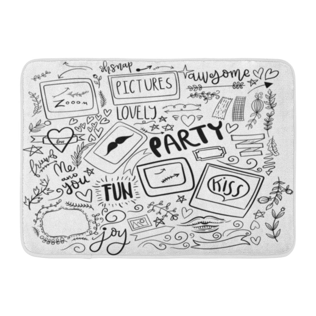 GODPOK Drawn Fun Cute Girly Doodle Stickers Funny Simple Trendy Hearts ...