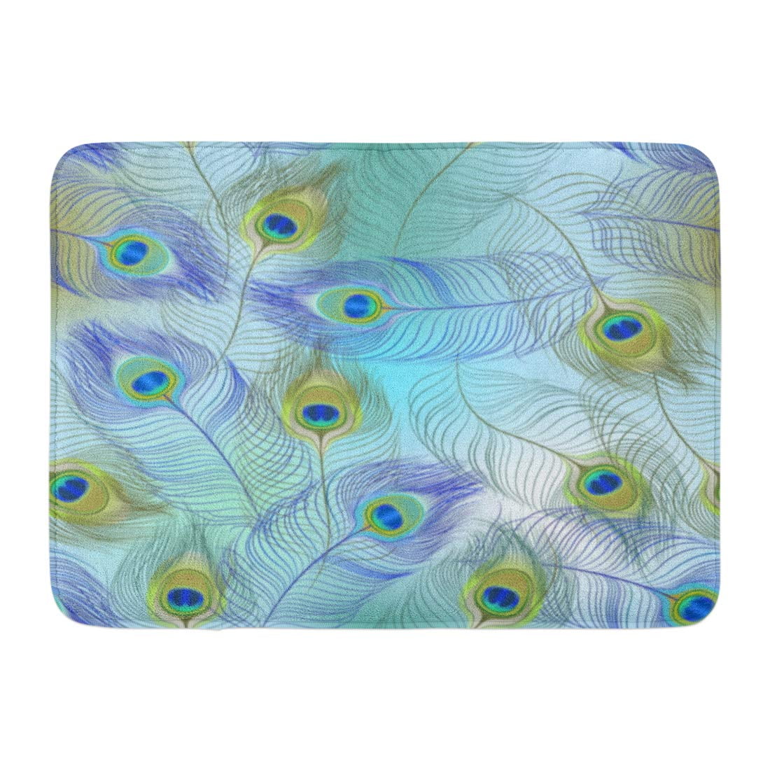 GODPOK Glamour Blue Hipster Colorful Peacock Feather Green Plume Trend ...