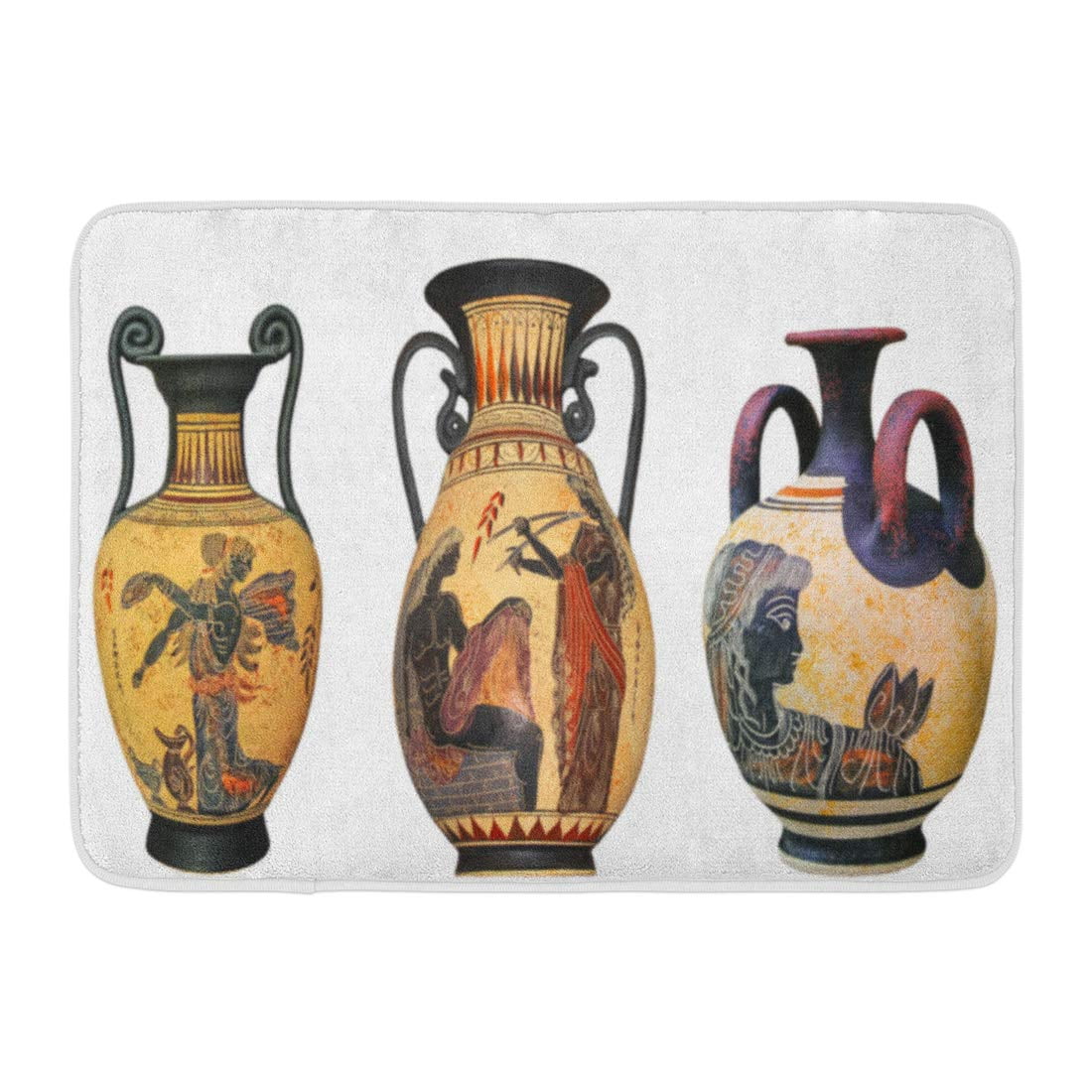 GODPOK Greece Black Amphora Ancient Greek Vase White Traditional ...