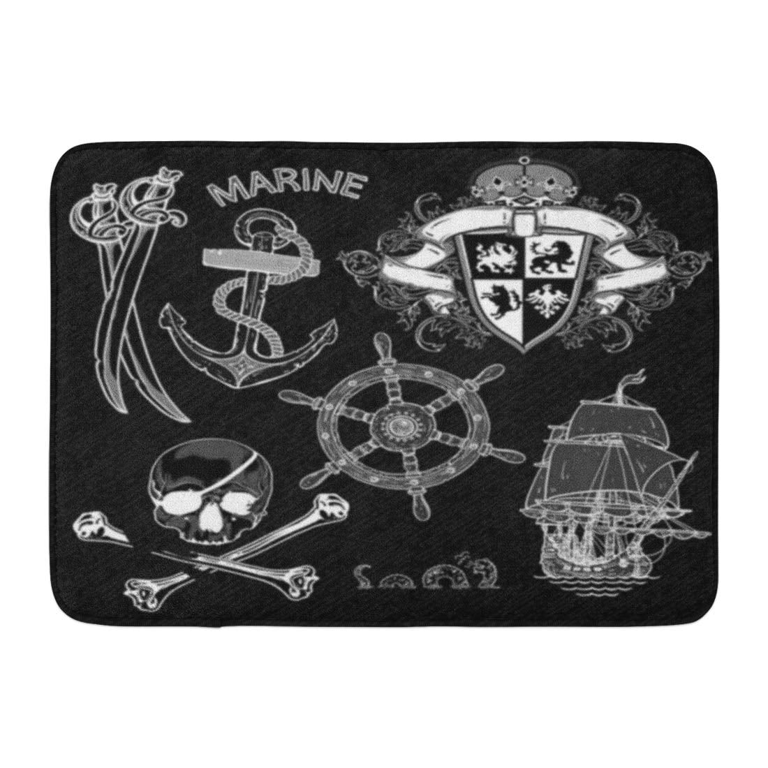 GODPOK Maritime Black Anchor Marine Nautical Abstract Captain Cruise ...