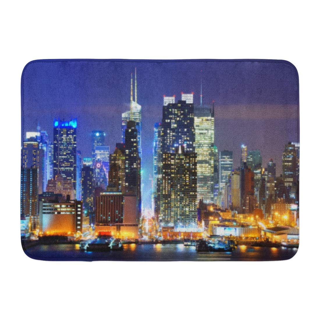 GODPOK NYC Blue USA Lower Manhattan from Across The Hudson River in New ...