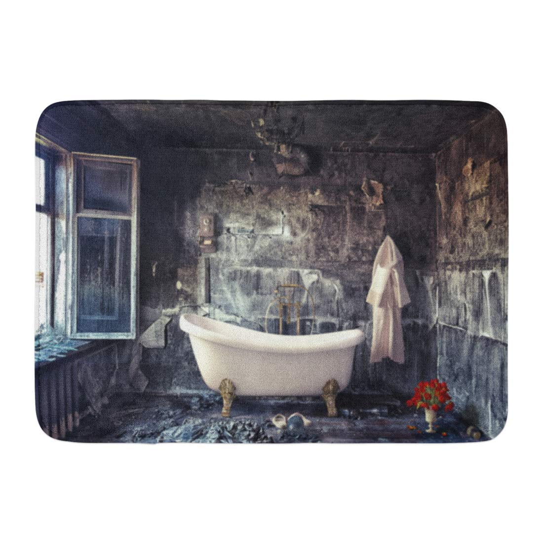 GODPOK Old Bathroom Vintage Bathtub in Grunge Interior Compilation Room ...