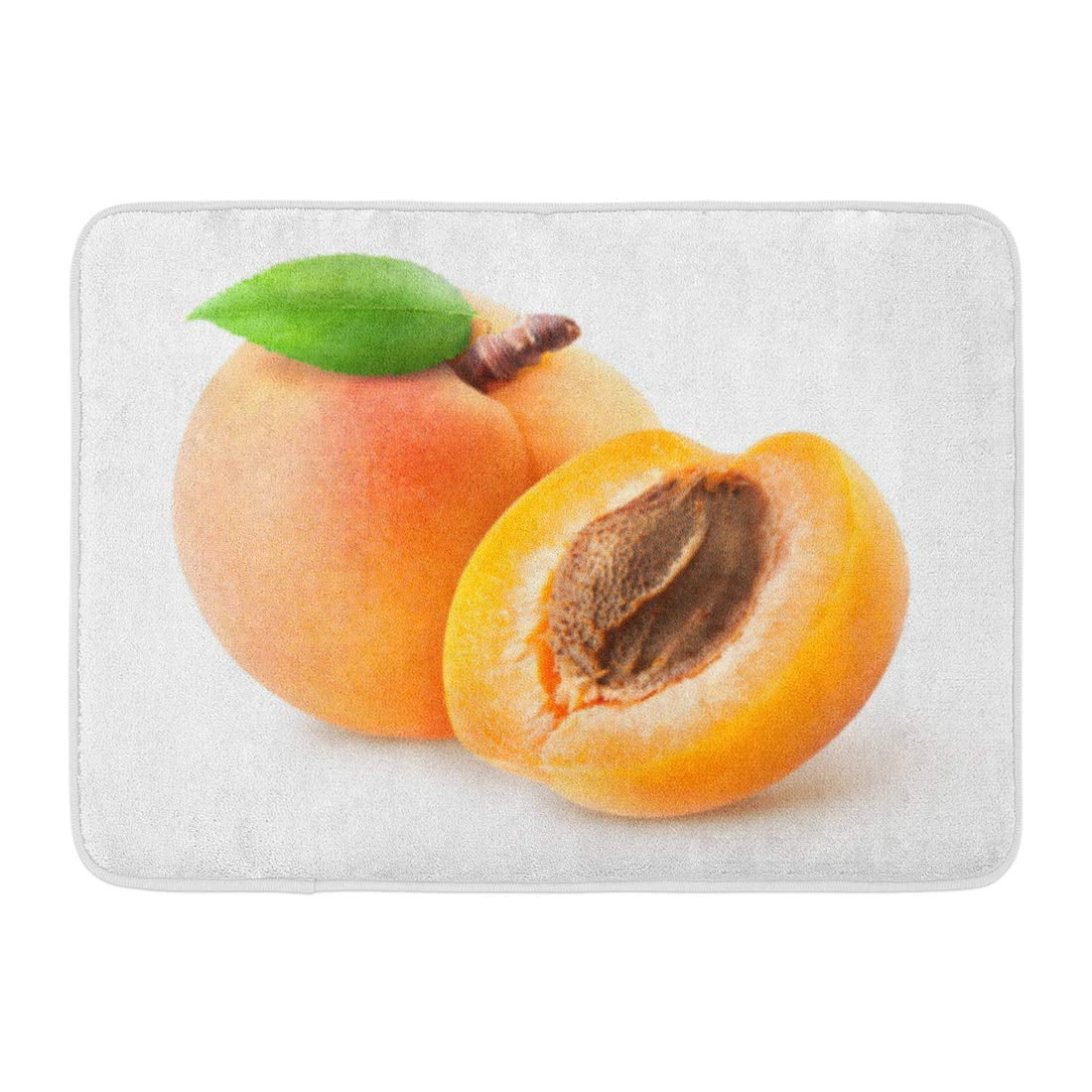 GODPOK Pink Kernel Apricots Fresh Whole Fruit with Leaf and Half White ...