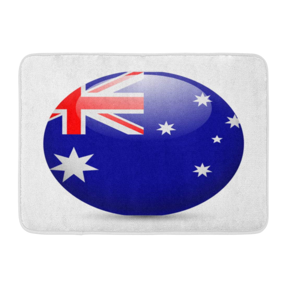 GODPOK Red Country Blue Circle Flag of Australia As Round Glossy Button ...