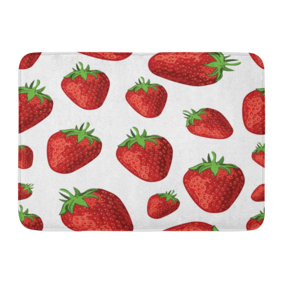 GODPOK Red Sweet Colorful Strawberry of Strawberries Green Drawing ...