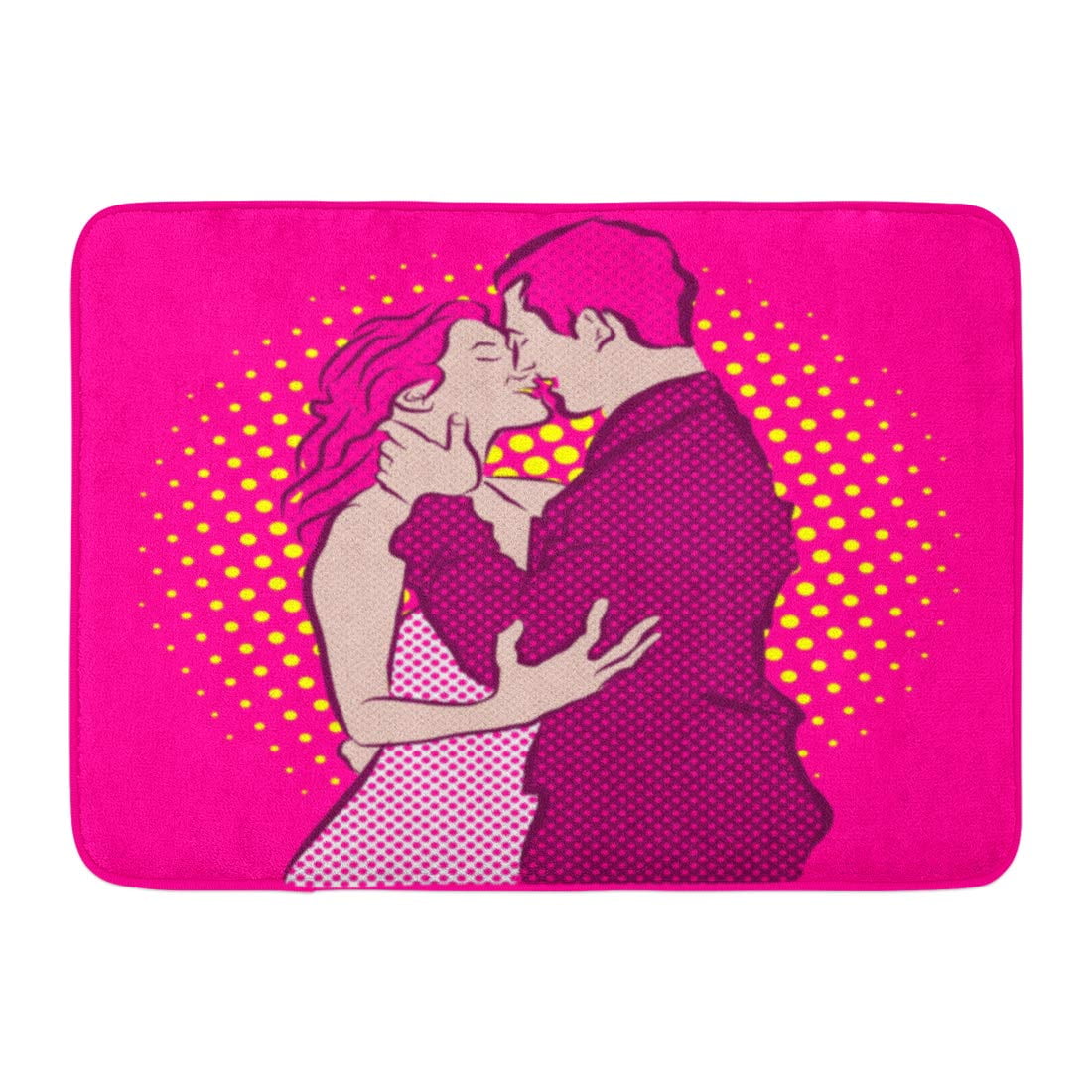 GODPOK Romance Movie Pink Wedding Man Kissing Beautiful Woman Artwork ...