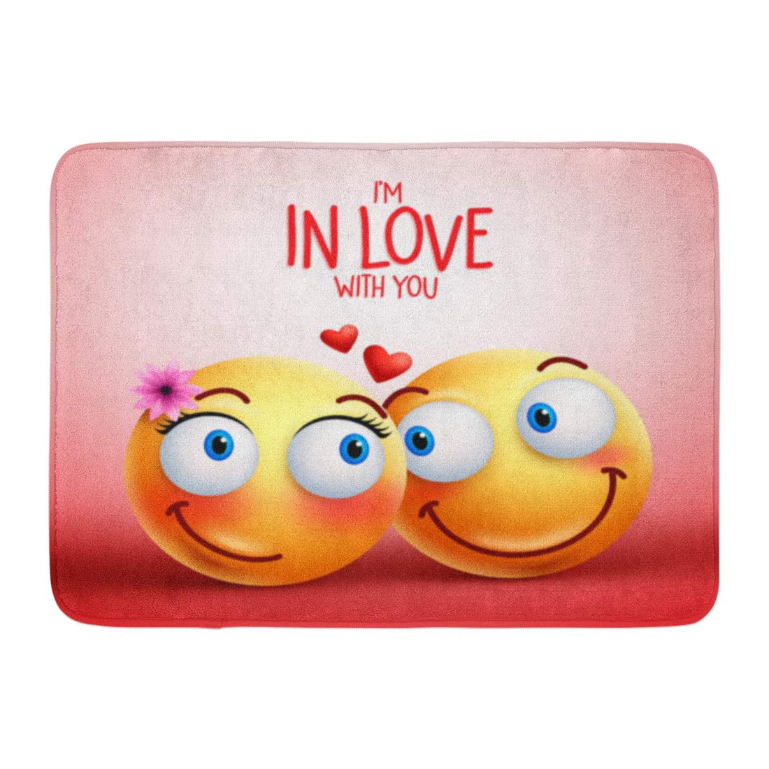 GODPOK Yellow Smiley Face Couple Lovers Being in Love Facial ...