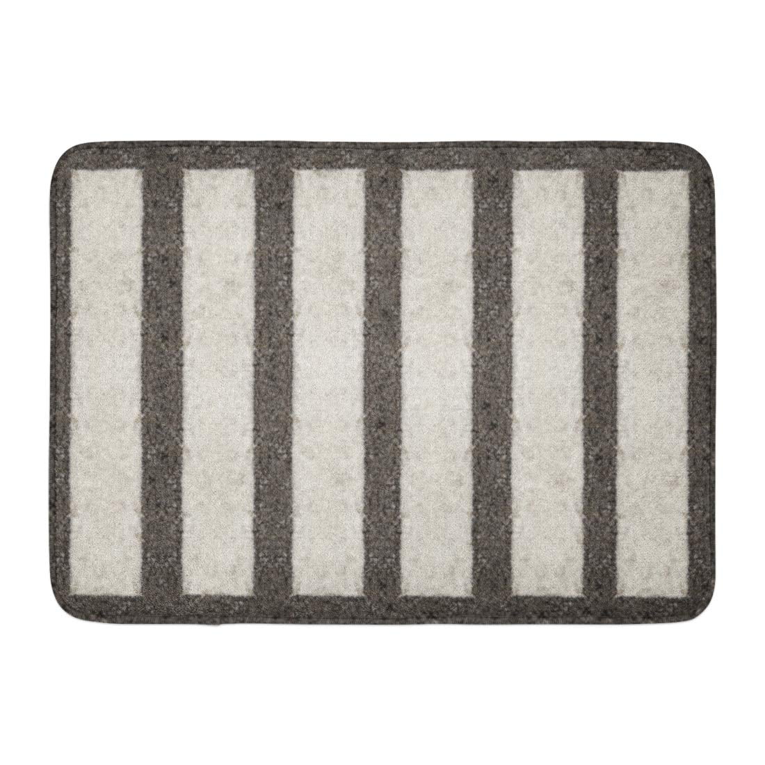 GODPOK Zebra Black Cross Crosswalk Top View Gray Street Sign Rug ...