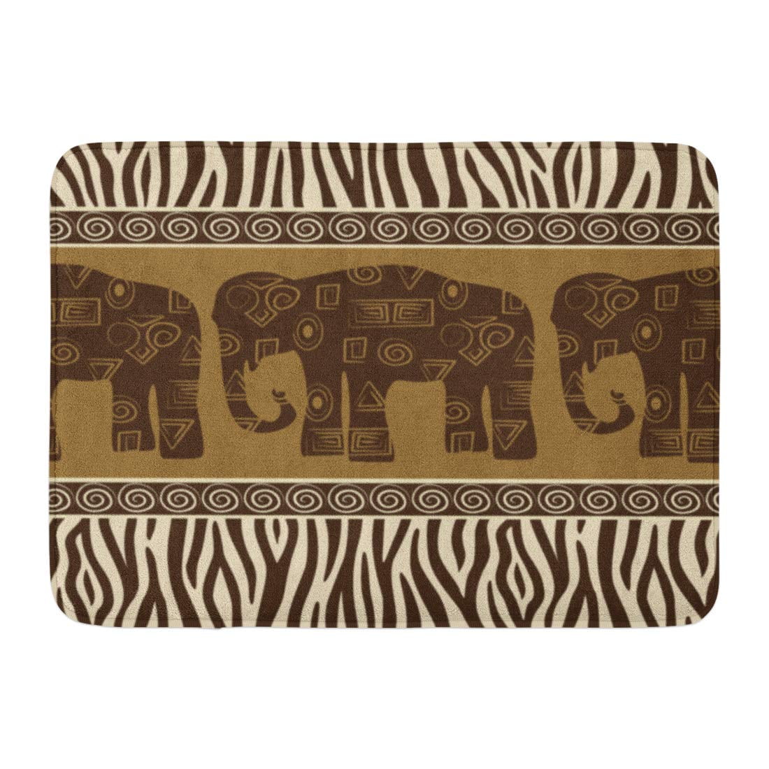 GODPOK Zoo Safari Patterns Elephants Zebra Skin Africa Animal Rug ...