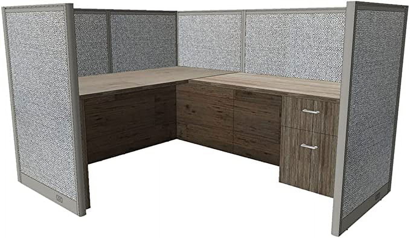 GOF 1 Person Workstation Cubicle (5.5'D x 6'W x 4'H) / Office Partition ...