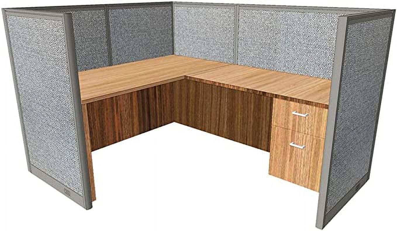 GOF 1 Person Workstation Cubicle (5.5'D x 6'W x 4'H) / Office Partition ...