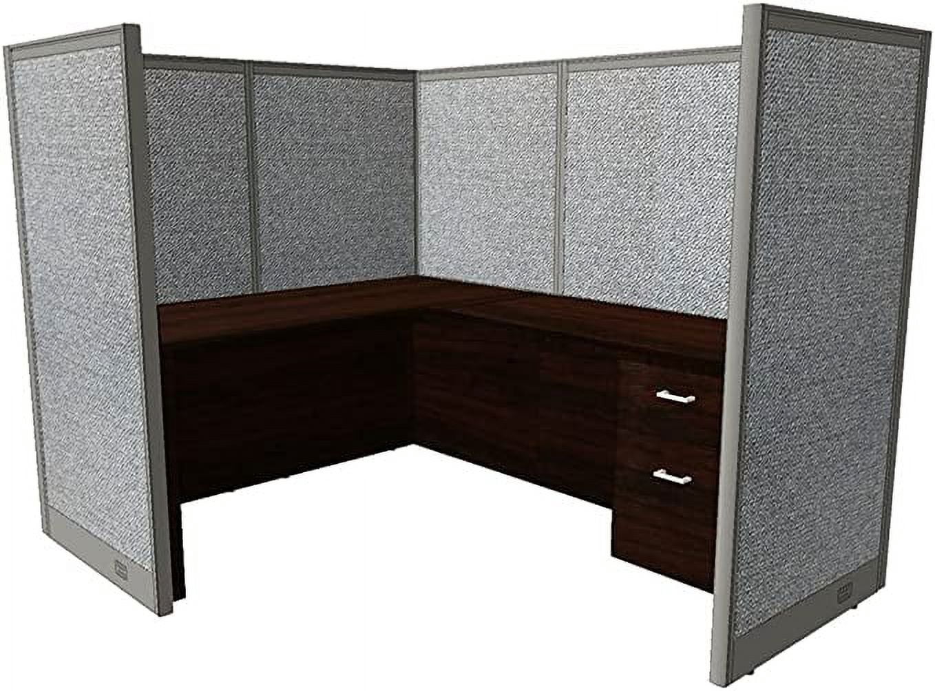 GOF 1 Person Workstation Cubicle (5.5'D x 6'W x 5'H) / Office Partition ...