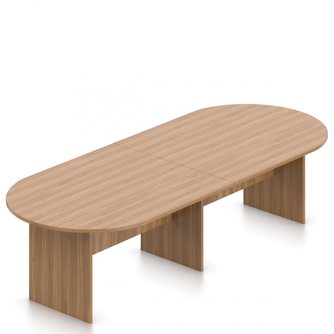 GOF 10 Ft. Walnut Racetrack Conference Table – Office Meeting Room Desk ...