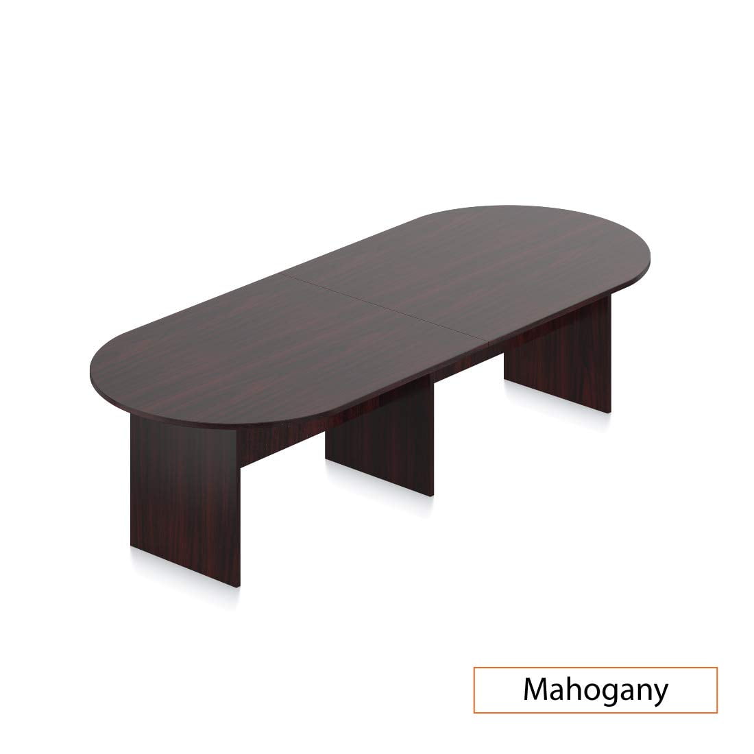 GOF 10 ft. Mahogany Conference Room Racetrack Table - Modern Office ...