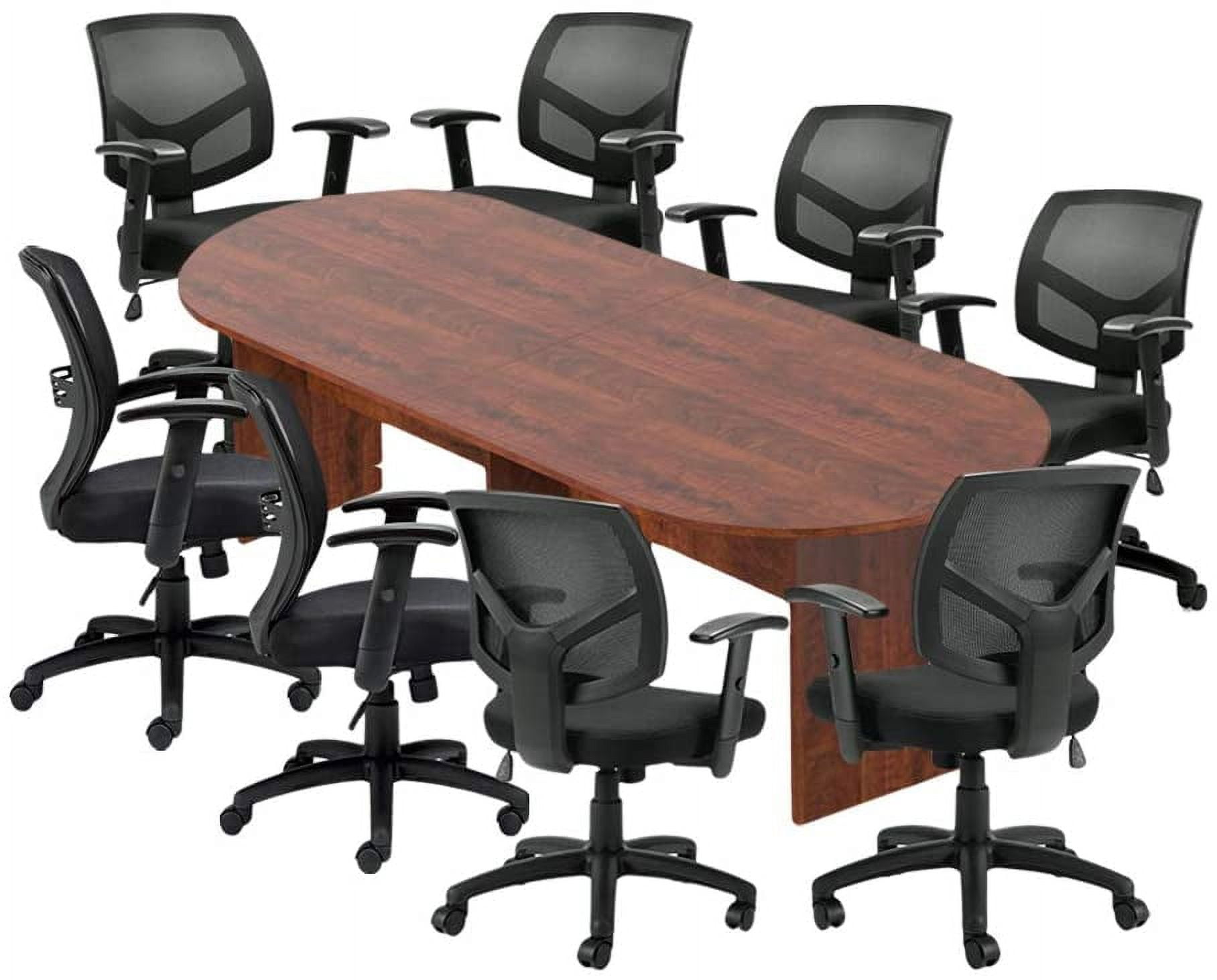 GOF 10FT Conference Table Set with Chairs (G11514B) - Dark Cherry ...