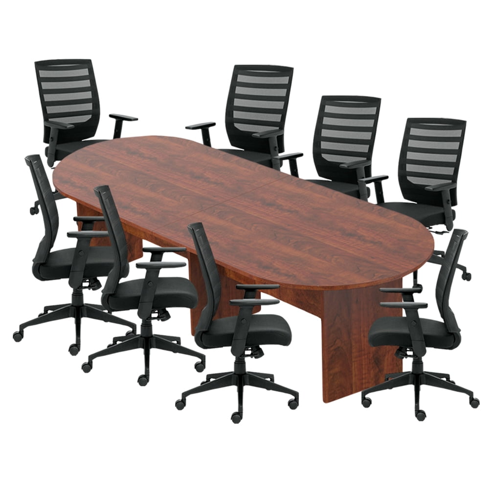 GOF 10FT Conference Table Set with Chairs (G11920B) - Dark Cherry ...
