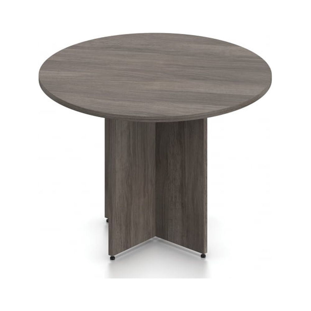 GOF 42-inch Artisan Gray Round Table with High-Quality Laminate ...