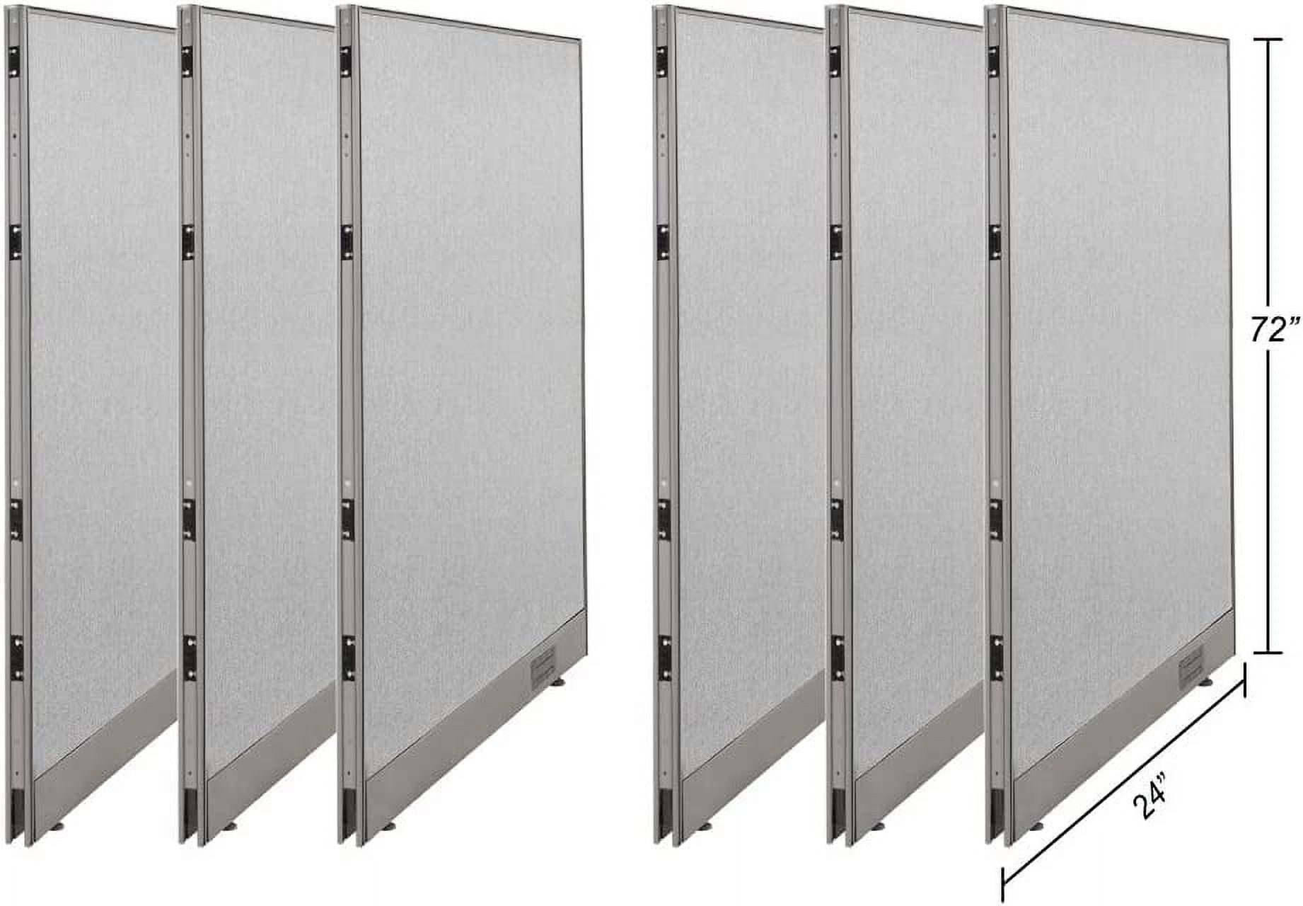 GOF 6 Quantities Orders Orders 24"w x 72"h Office Single Partition ...