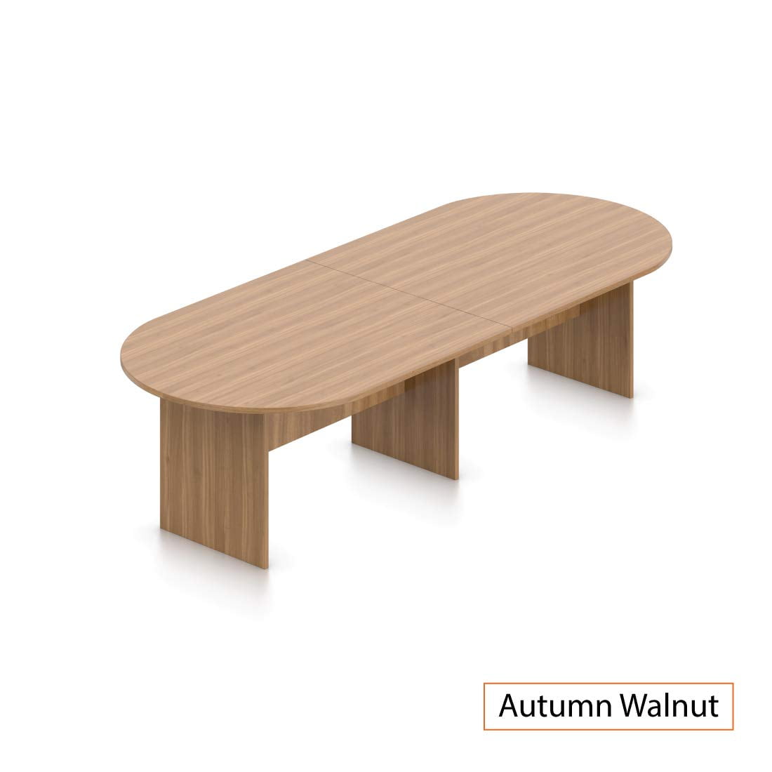 GOF 10FT Office Laminate Conference Table - Walnut - Walmart.com