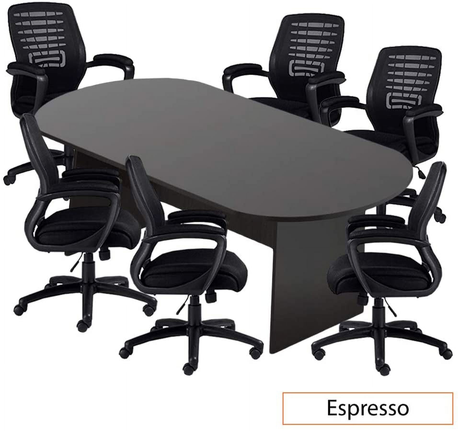 GOF 6FT Conference Table Set with Chairs (G11750B) - Espresso - Walmart.com