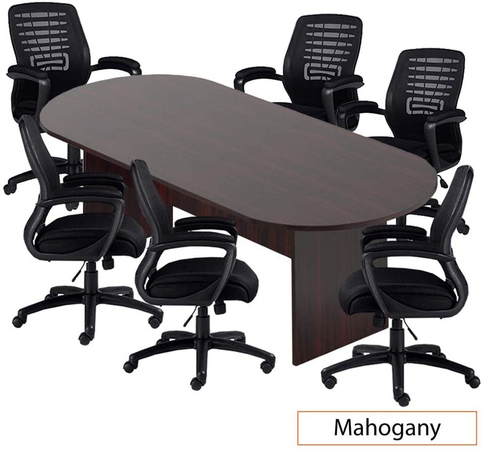 GOF 6FT Conference Table Set with Chairs (G11750B) - Mahogany - Walmart.com