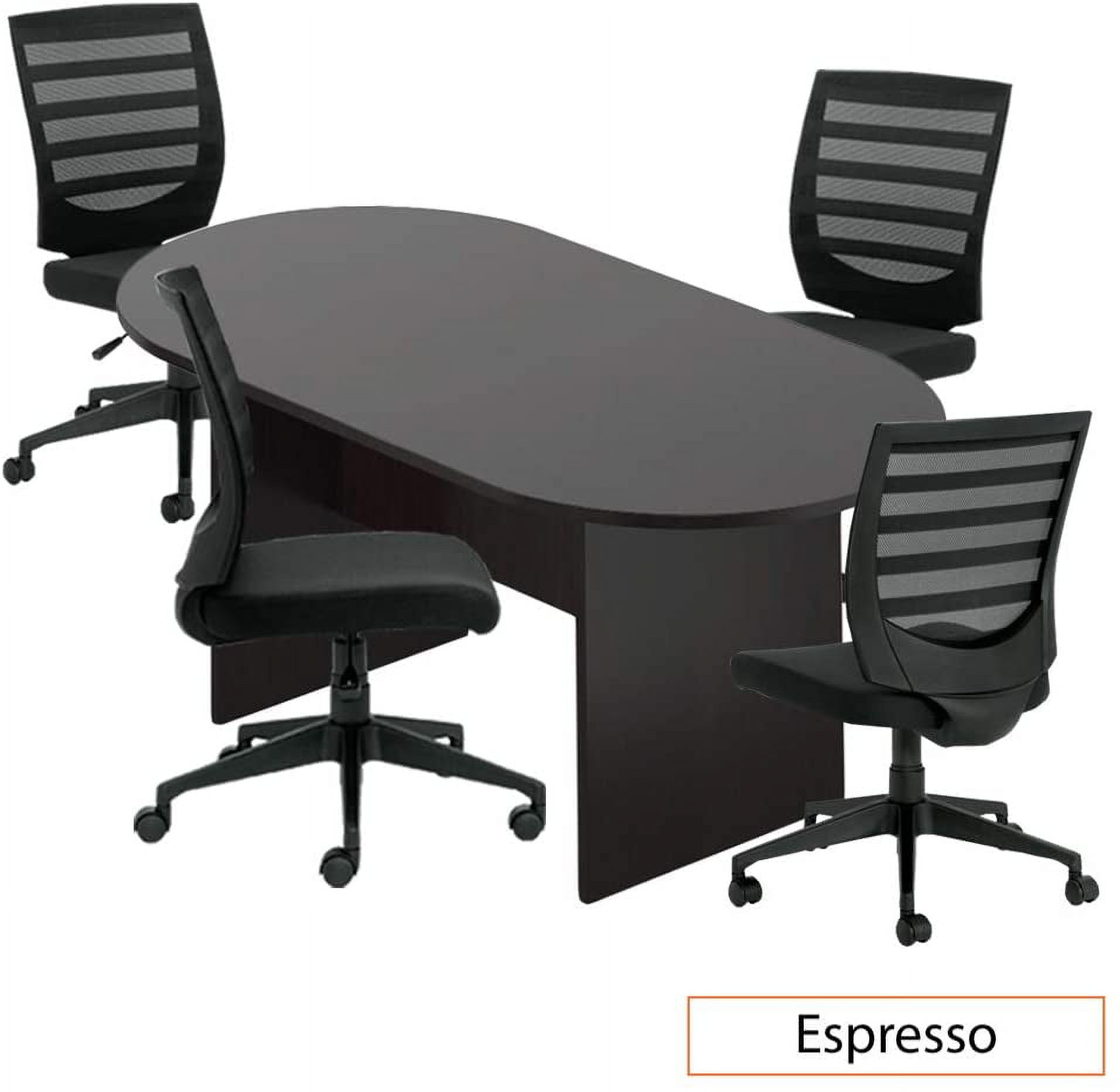 GOF 6FT Conference Table Set with Chairs (G11922B) - Espresso - Walmart.com