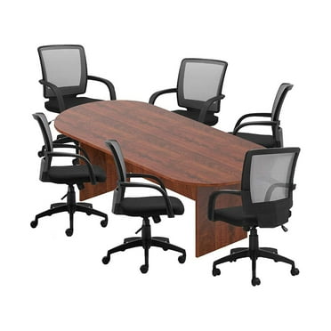 GOF 6FT, 8FT, 10FT Conference Table Chair (G11320B) Set, Cherry ...