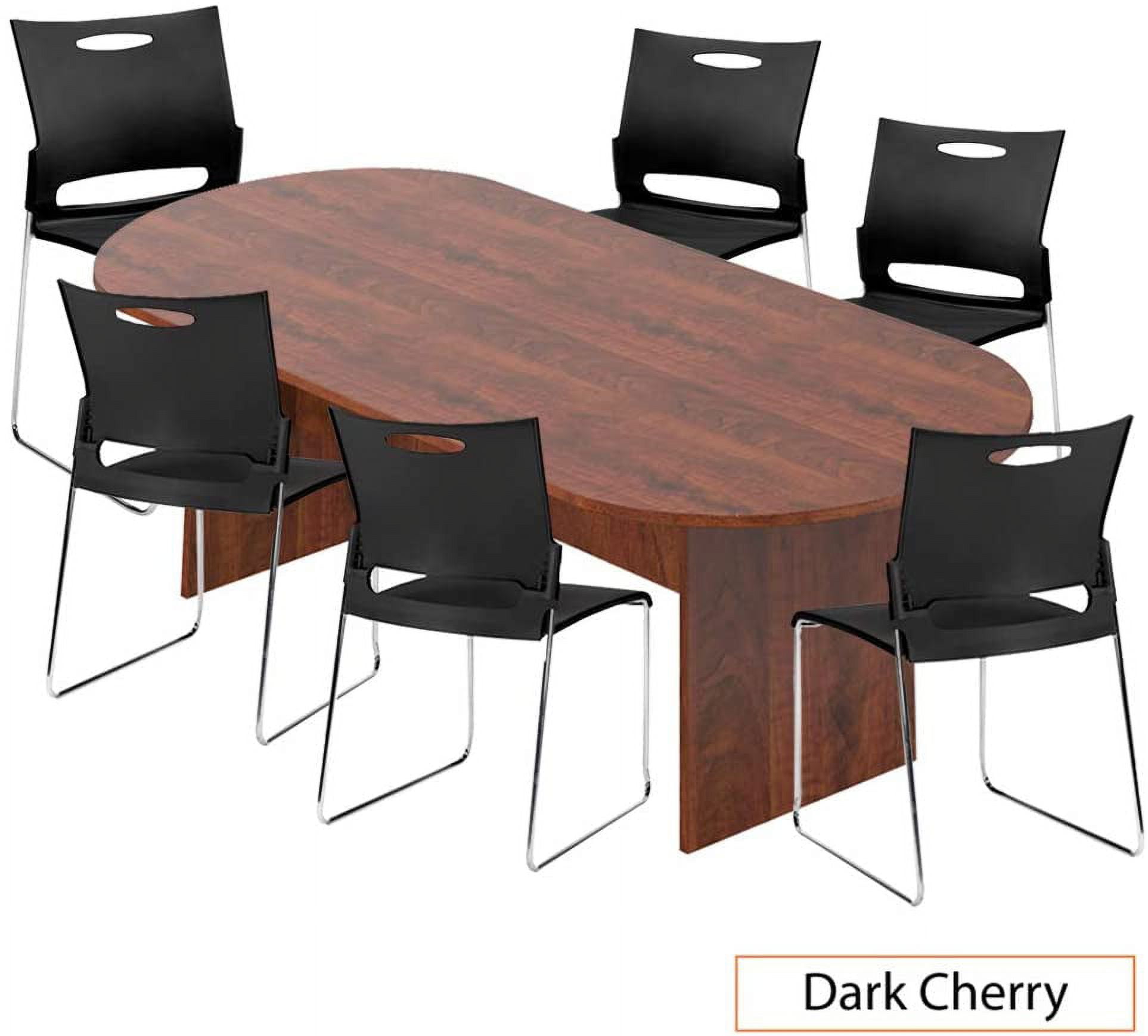GOF 8FT Conference Table Set with Chairs (G11310B) - Dark Cherry ...