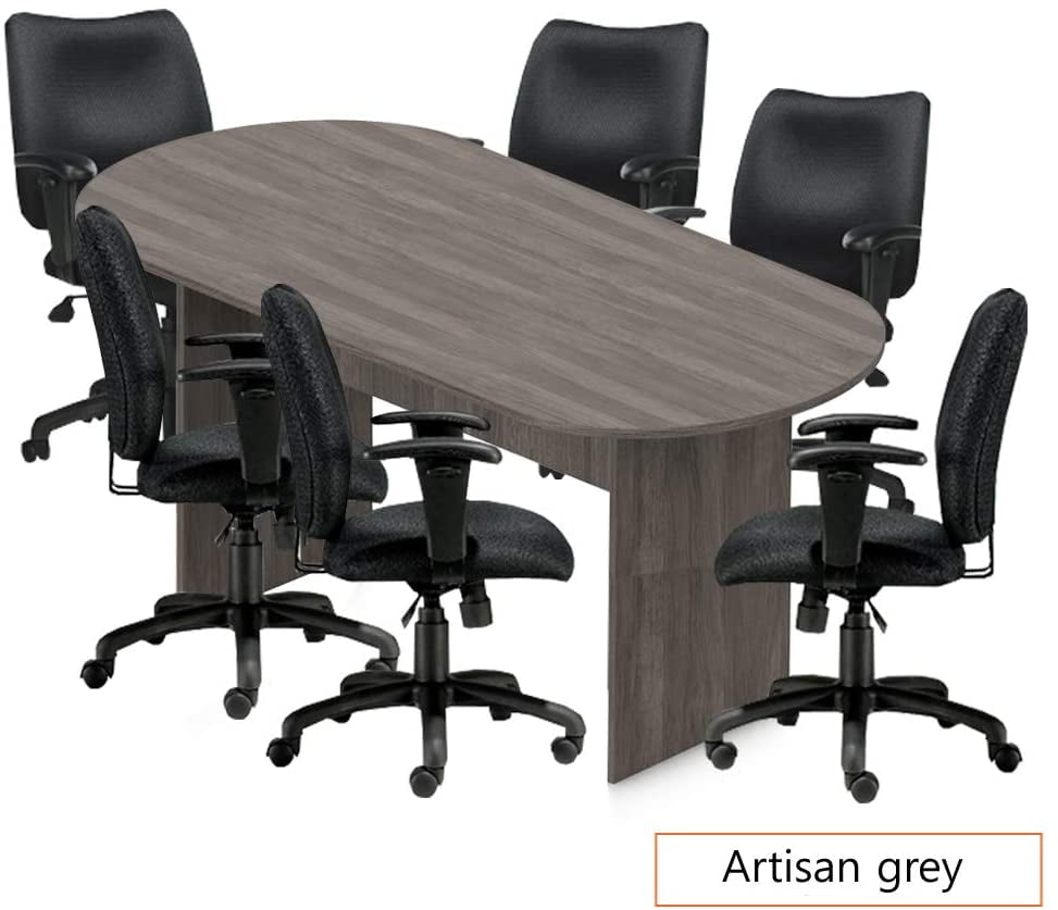 GOF 8FT Conference Table Set with Chairs (G11612B) - Artisan Grey ...