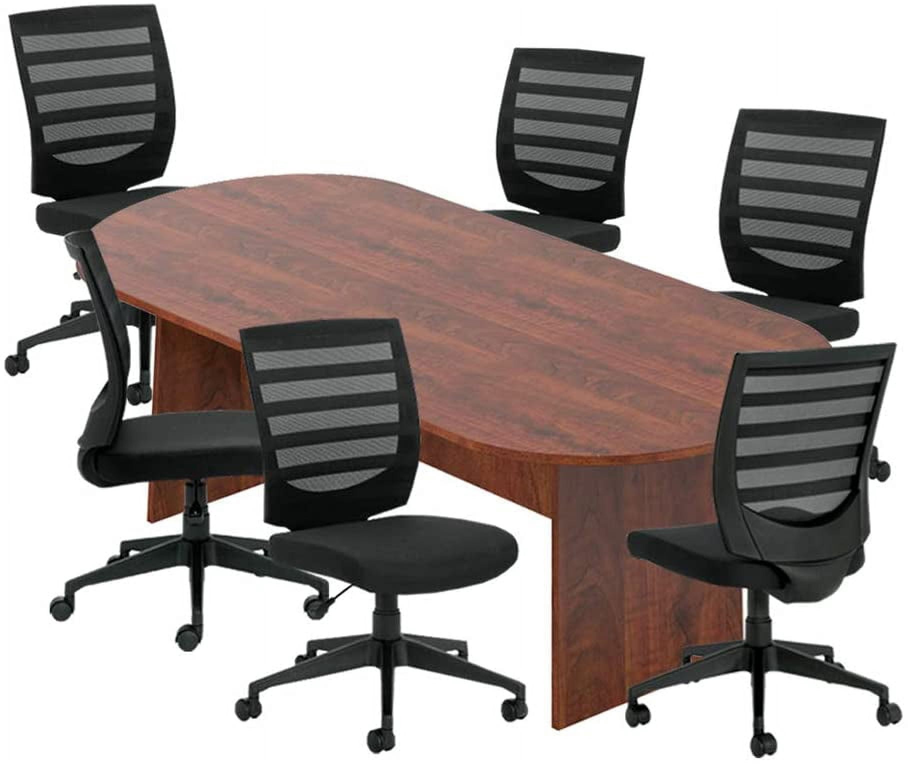 GOF 8FT Conference Table Set with Chairs (G11922B) - Dark Cherry ...