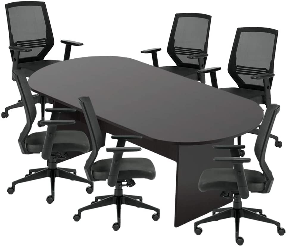 GOF 8FT Conference Table Set with Chairs (G12112B) - Aspresso - Walmart.com