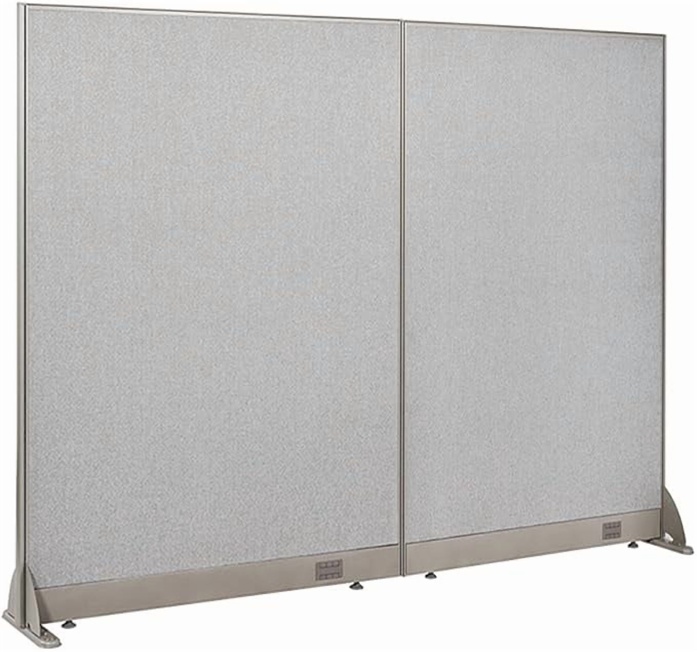 GOF Freestanding Partition (66"W x 60"H) Straight Run Panels w/ Safety ...