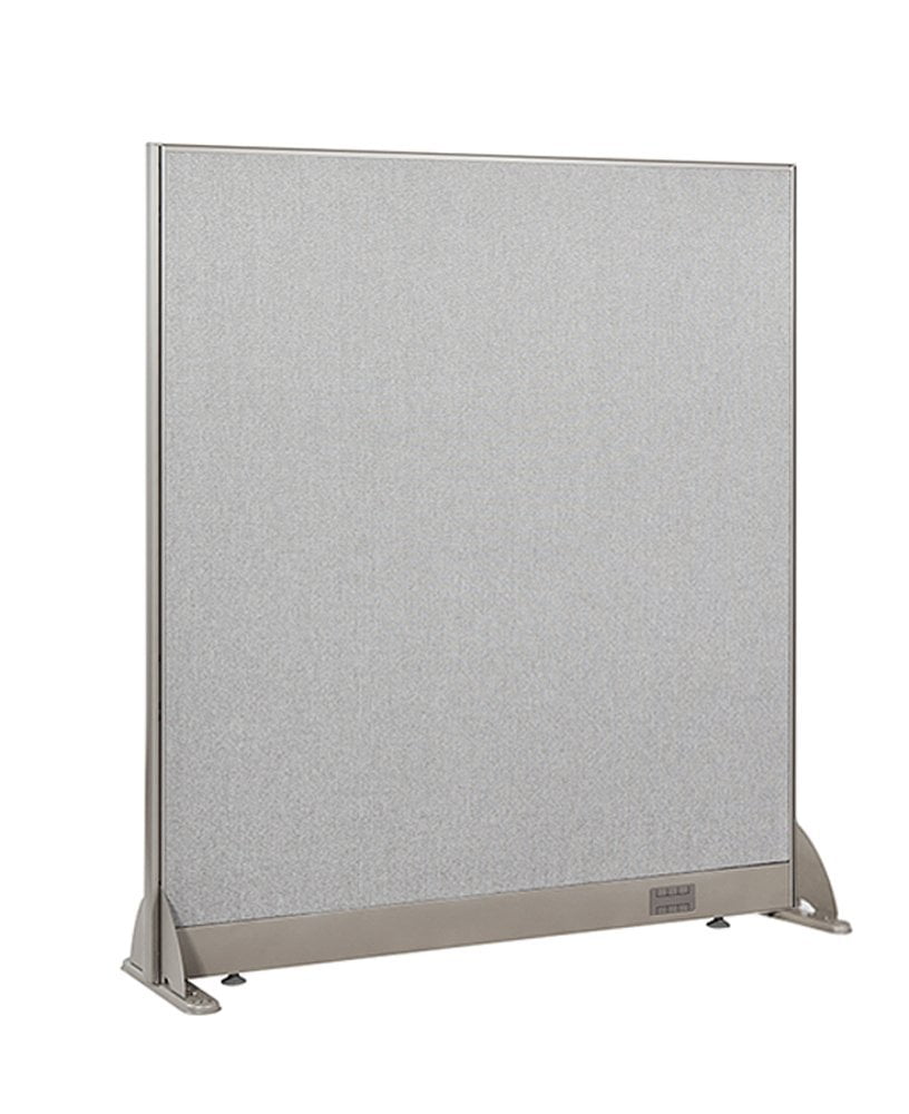 GOF Freestanding Office Partition-Straight Run w/ Safety Legs (48"W x ...