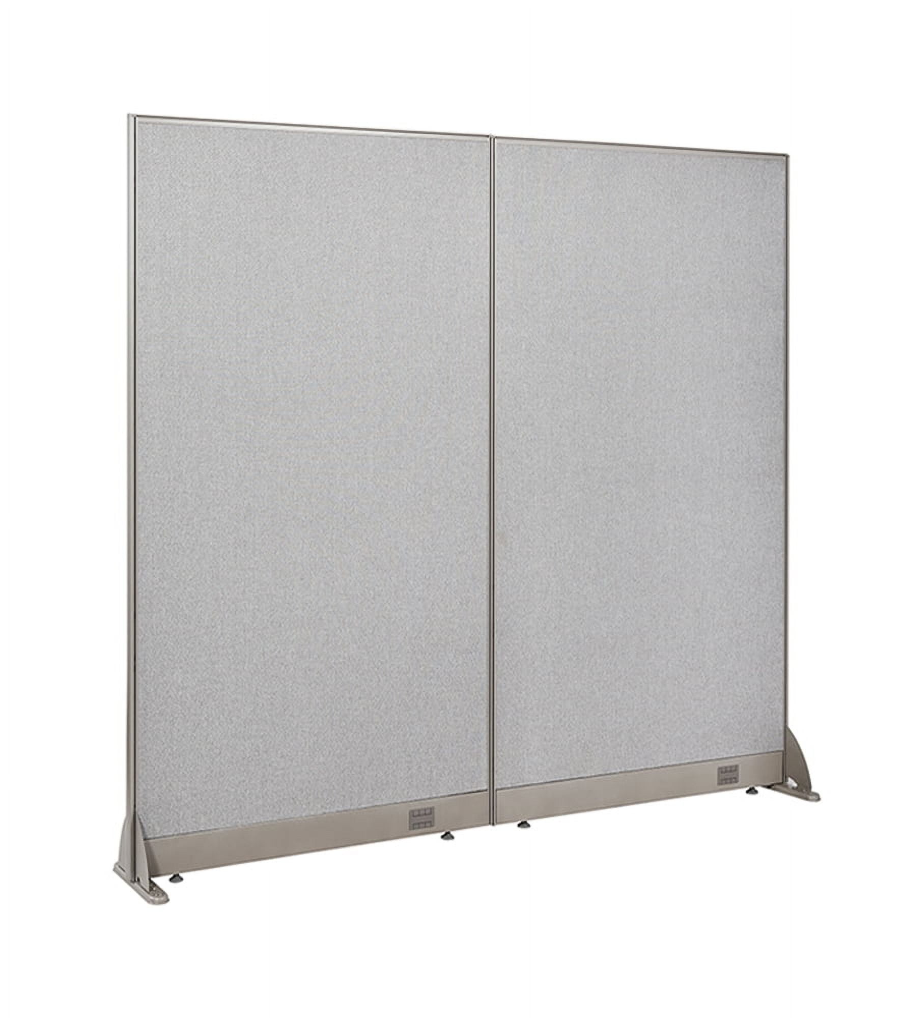 GOF Freestanding Office Partition-Straight Run w/ Safety Legs (60"W x ...