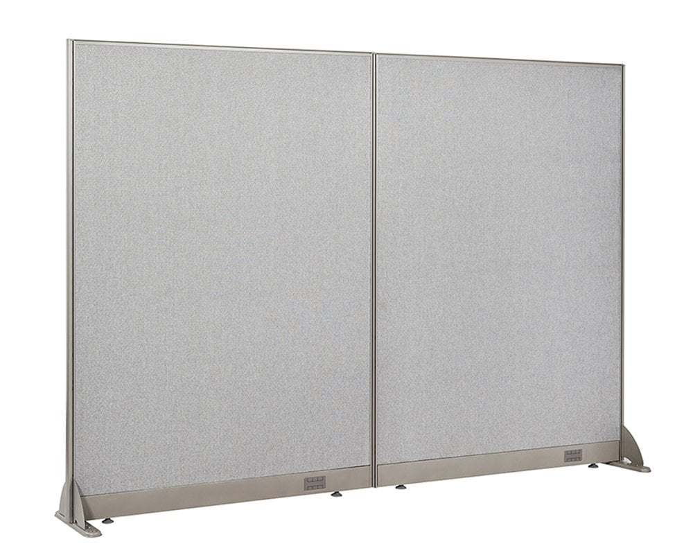 GOF Freestanding Office Partition-Straight Run w/ Safety Legs (96"W x ...