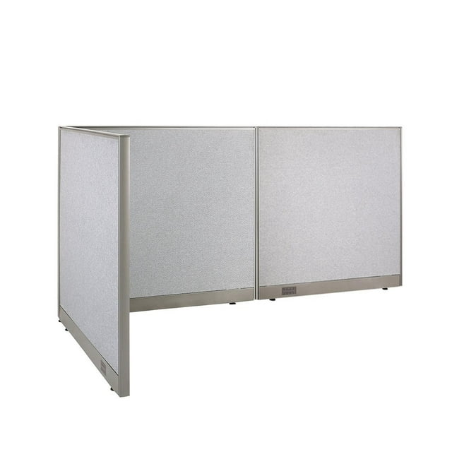 GOF L-Shaped Freestanding Office Partition, Privacy Panels, 48D x 96W x ...