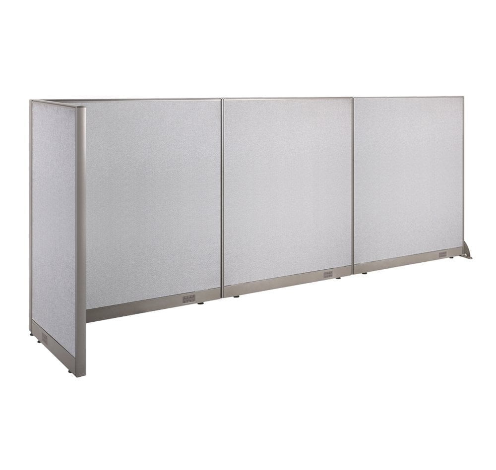 GOF L-shaped Freestanding Partition 30"D x 144"W x 72"H, Office Room ...