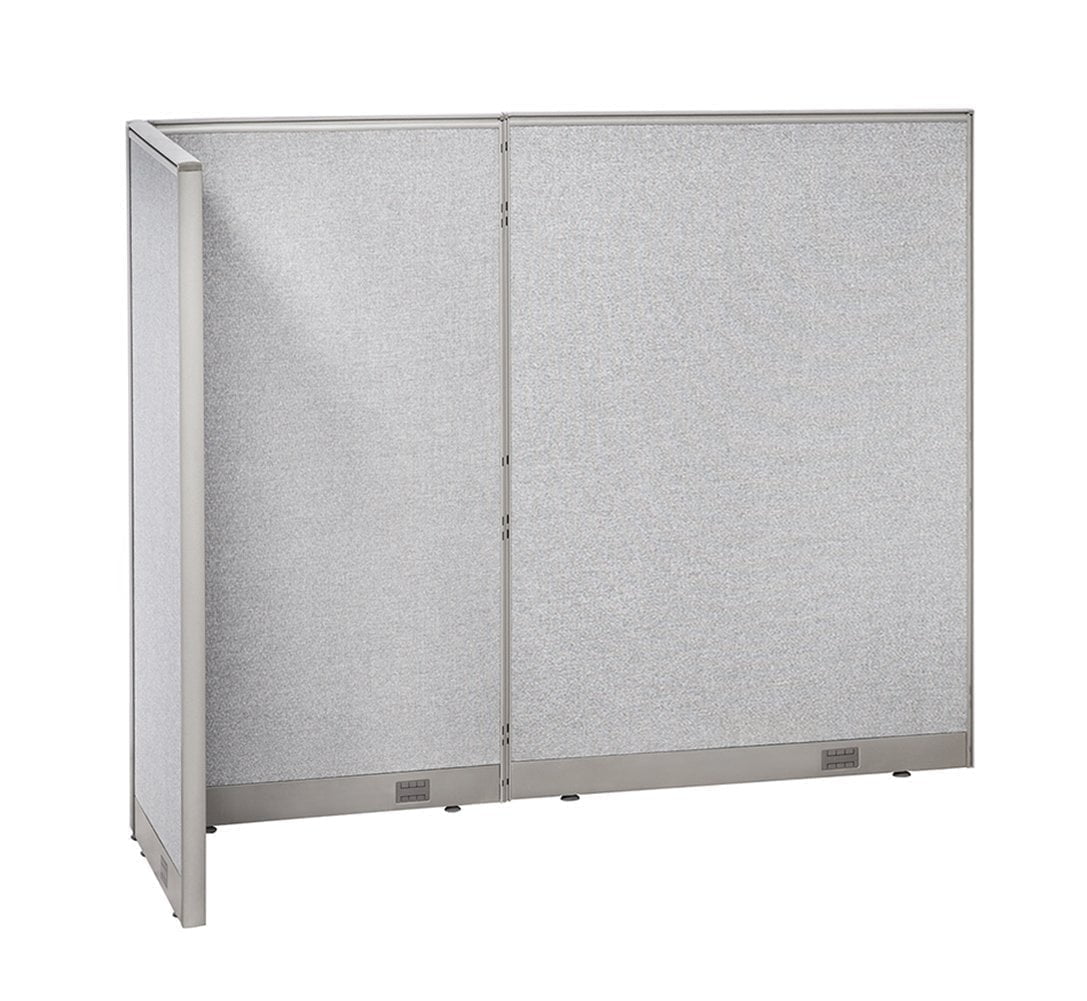 GOF L-shaped Freestanding Partition 30"D x 84"W x 72"H, Office Room ...