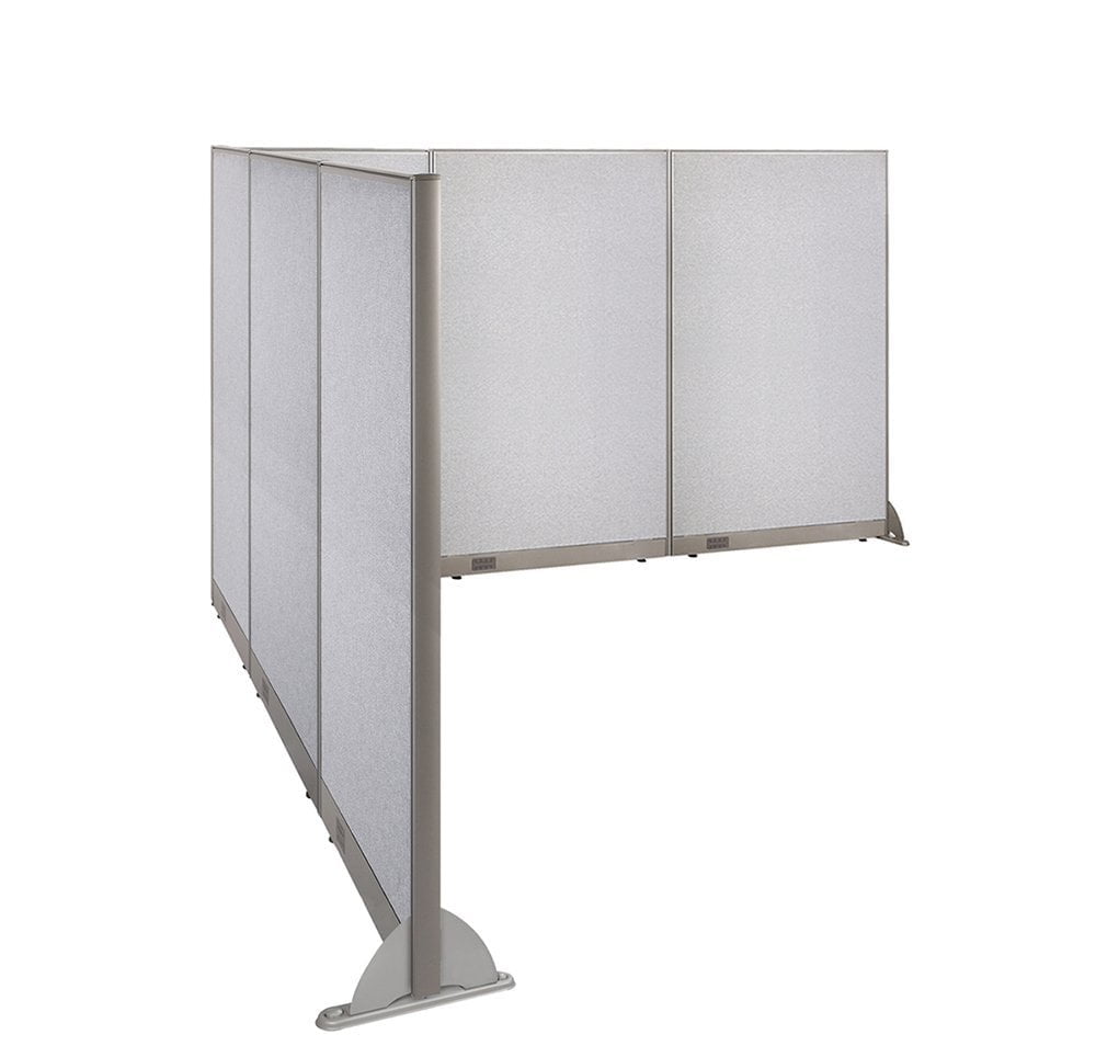 GOF L-shaped Freestanding Partition 102”D x 132”W x 72”H, Office Room ...