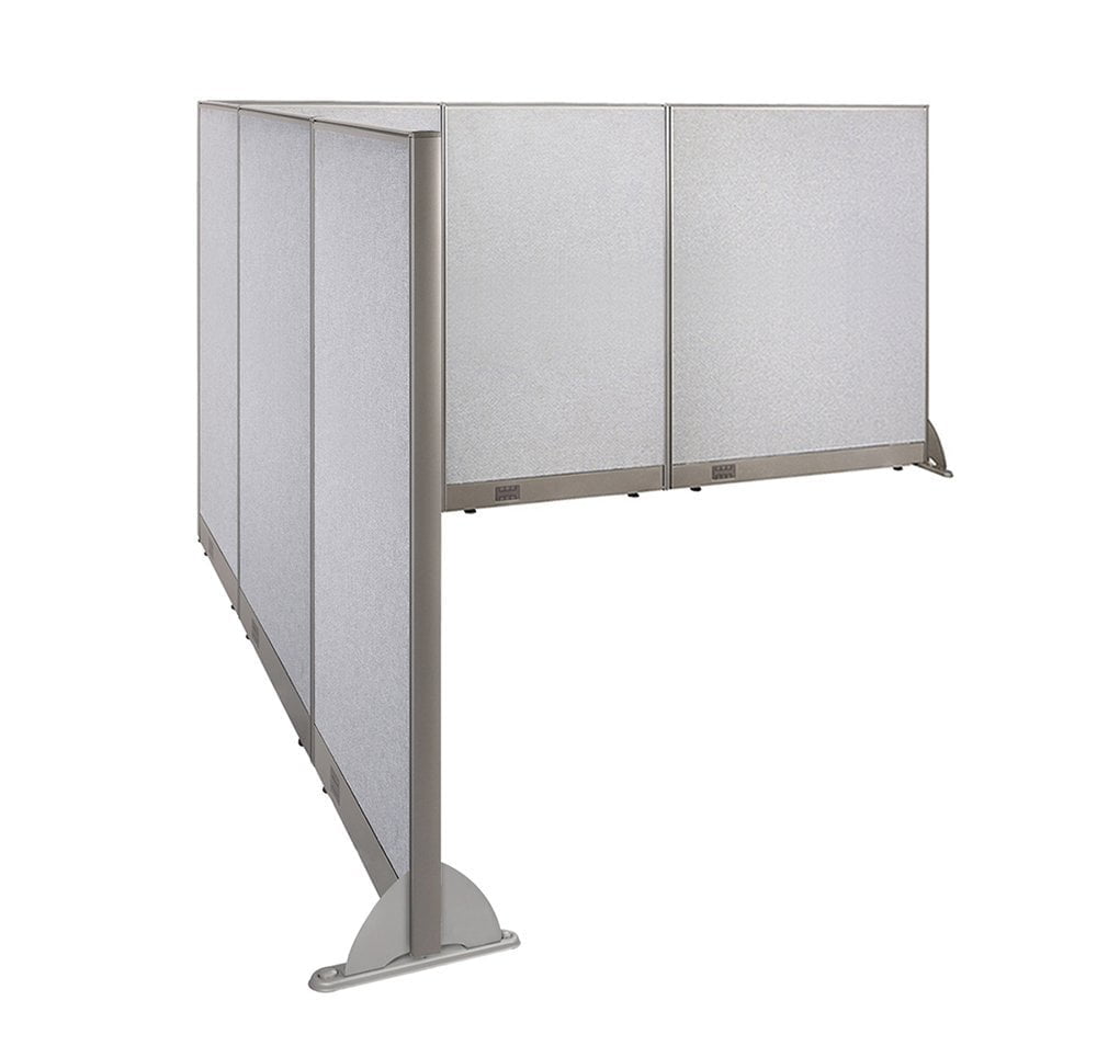 GOF L-shaped Freestanding Partition 108”D x 120”W x 60”H, Office Room ...