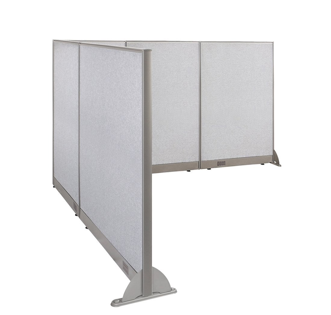 GOF L-shaped Freestanding Partition 96”D x 102”W x 60”H, Office Room ...