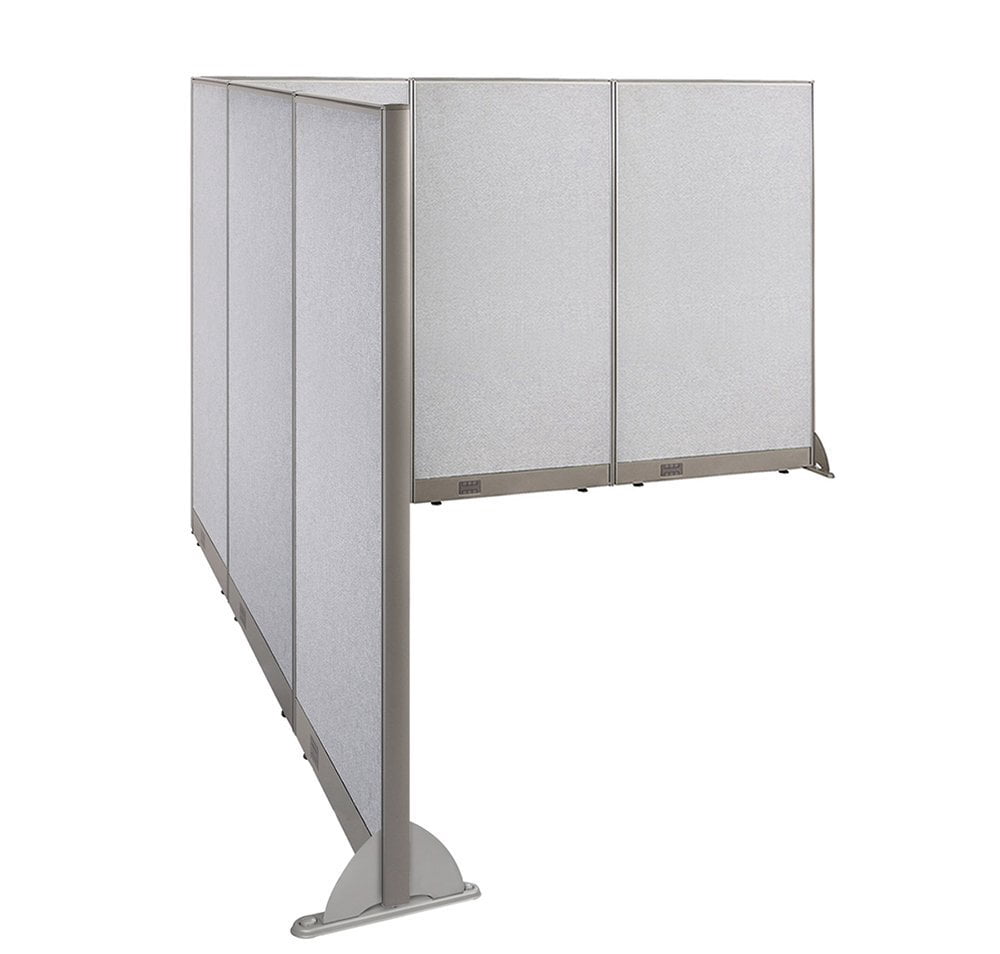 GOF L-shaped Freestanding Partition 108”D x 108”W x 72”H, Office Room ...