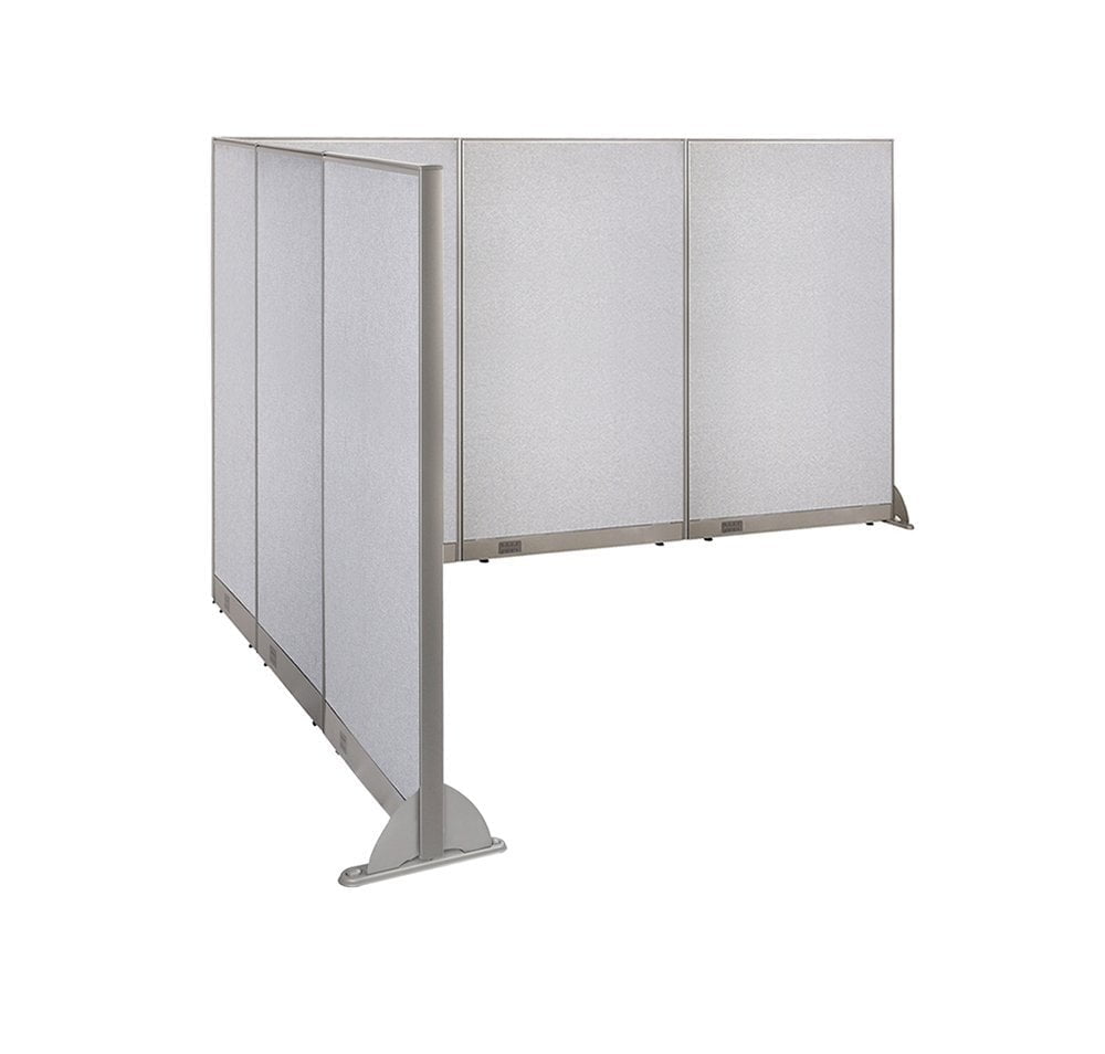 GOF L-shaped Freestanding Partition 114”D x 144”W x 72”H, Office Room ...