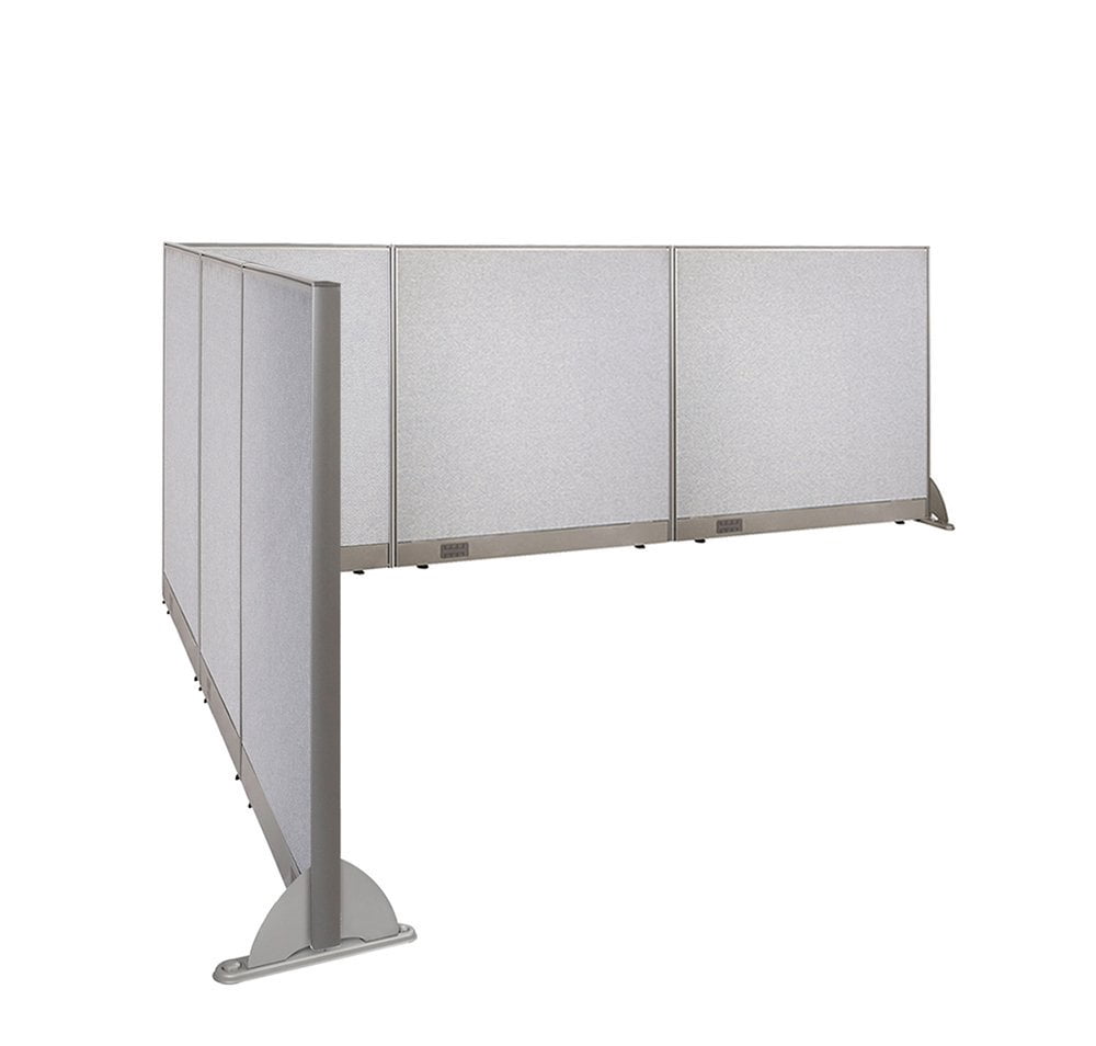 GOF L-shaped Freestanding Partition 120”D x 132”W x 48”H, Office Room ...