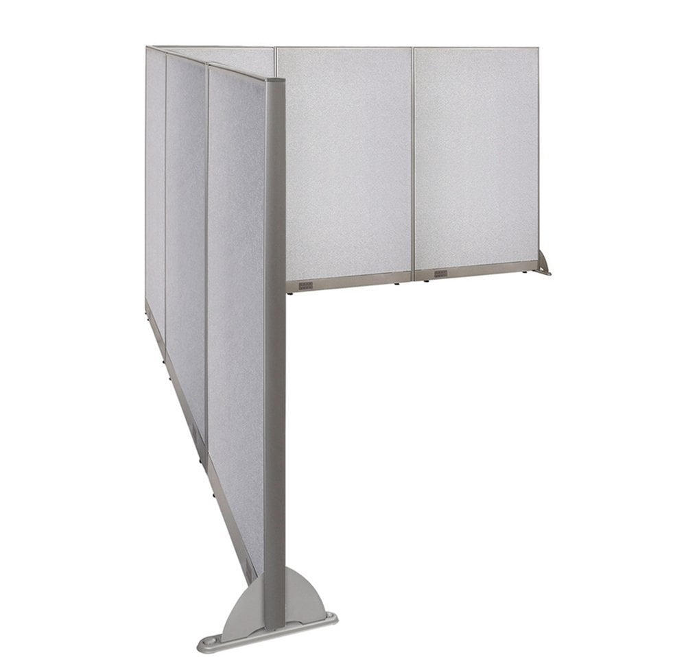 GOF L-shaped Freestanding Partition 132”D x 132”W x 72”H, Office Room ...