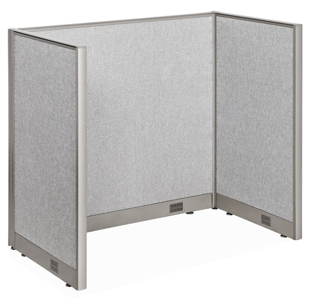 GOF 1P Office Cubicle (30”D x 48”W x 48”H) Freestanding Privacy ...